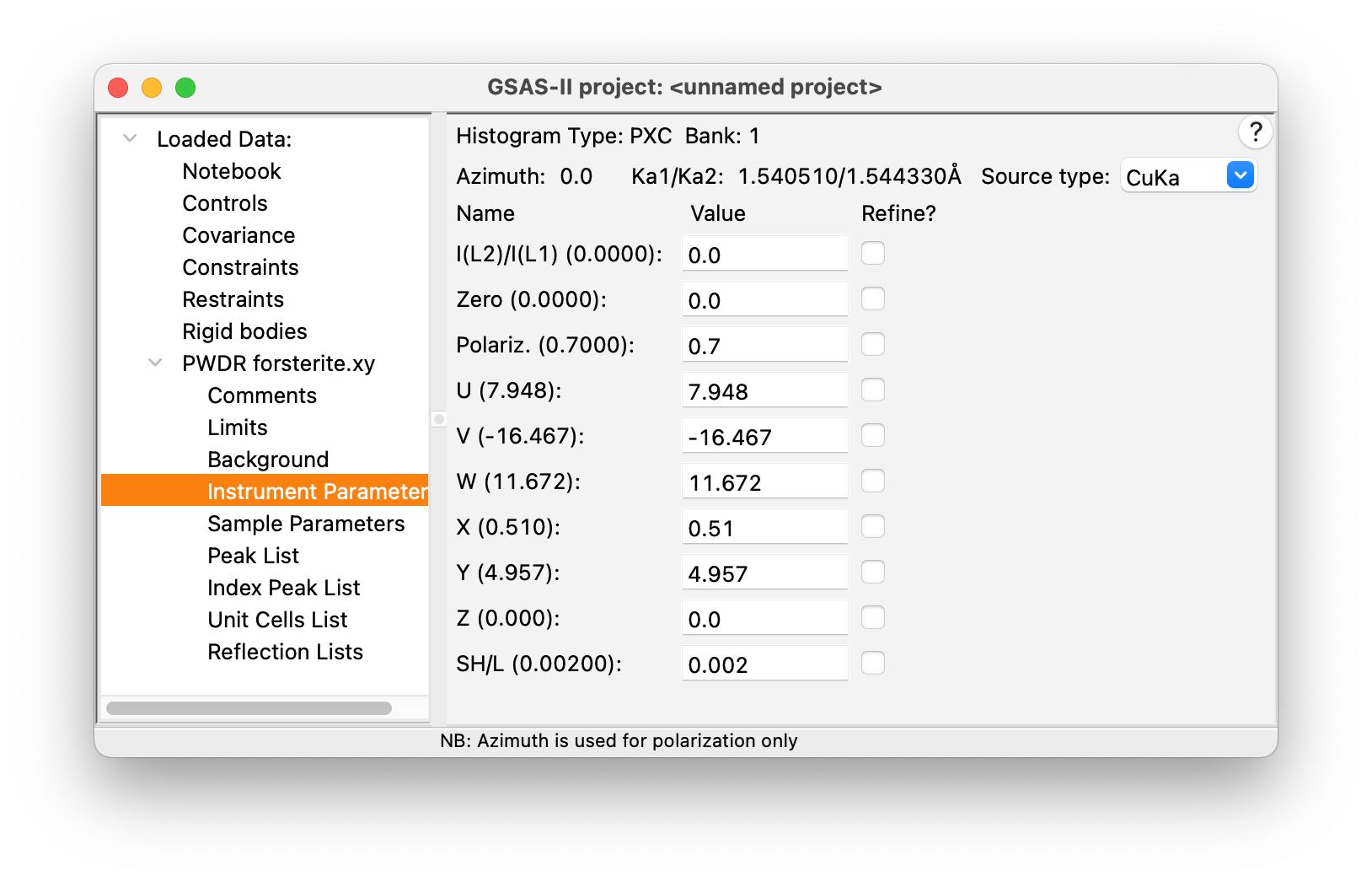 GSAS-IIの使用方法 - Kanzaki Wiki